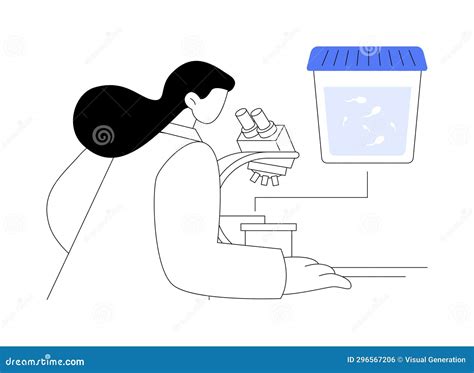 Semen Analysis Abstract Concept Vector Illustration Stock Vector