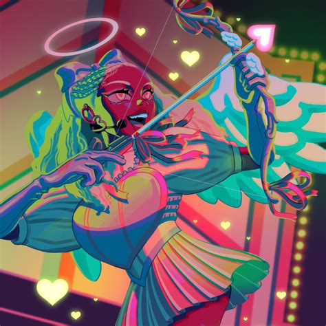 Aquiboni Cupid Original Highres 1girl Arrow Projectile Bow Bow Weapon Dark Skinned