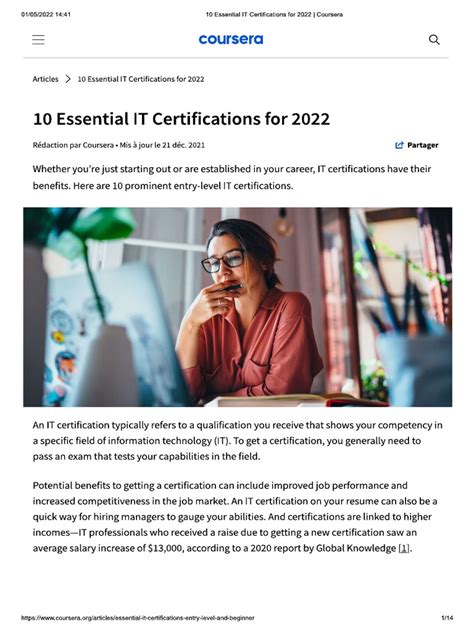 Essential It Certifications Entry Level And Beginner Pdf