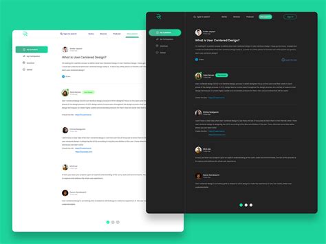 Online Forum Ui Design On Behance