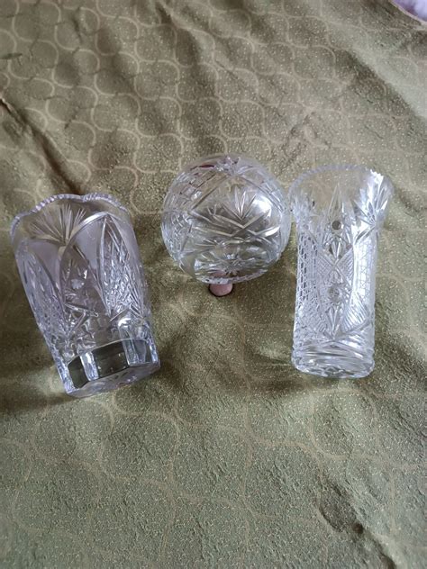 Хрустальные вазы для цветов советских времён Чехословакия и СССР новые 390 грн Посуд