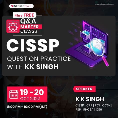 Infosec Train On Linkedin Cissp Domains Isc2 Itsecurity Freewebinar Free Webinar…