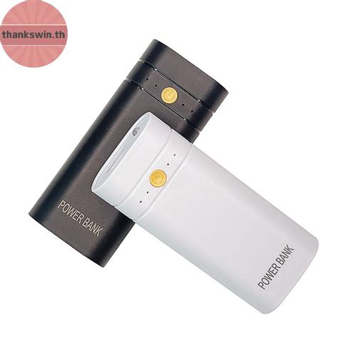 Thankswin 5v 6000mah 2x 18650 Usb Power Bank Case กล่อง Diy สําหรับการชาร์จอิเล็กทรอนิกส์ Th