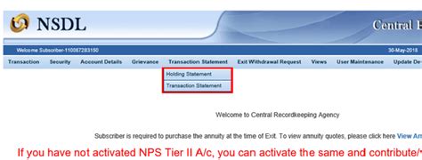 Nps Statement And Account Balance How To Download