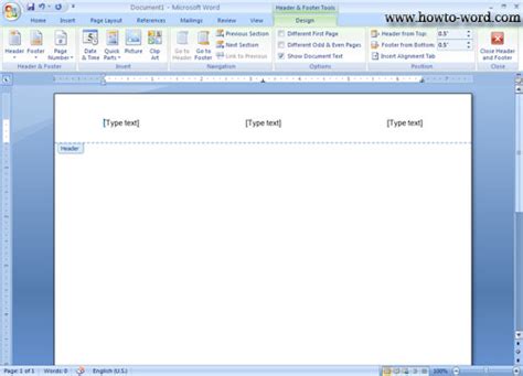 How To Insert Header In Word How To Word