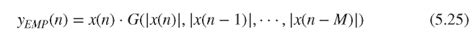 envelope memory polynomial model