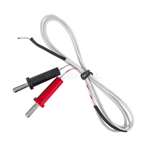 Temperature Sensor For Multimeter On White Background In Insulation