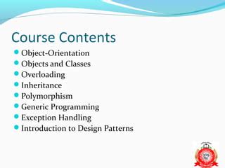 Object oriented programming (oop) cs304 power point slides lecture 01 ...