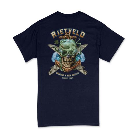 Rietveld Octoskull T Shirt Navy Rietveld