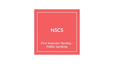 Nscs Meeting Pp