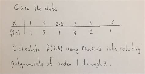 Solved Given The Data Calculate F34 Using Newtons