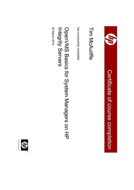 openvms basics for system managers 1 pdf
