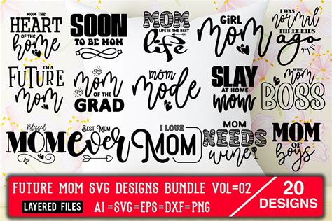 Future Mom Svg Designs Bundle Vol02 Bundle · Creative Fabrica