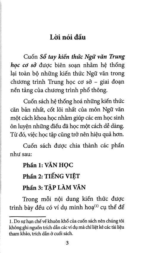 Sổ Tay Kiến Thức Ngữ Văn Trung Học Cơ Sở PDF Tờ Khai Y Tế