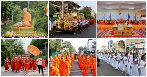 ព្រះសង្ឃ និងមន្ត្រីរាជការ រាប់រយនាក់ដង្ហែររូបសំណាករំឭកព្រះឧបការគុណ សម្ដេចព្រះសង្ឃរាជ ជួន ណាត