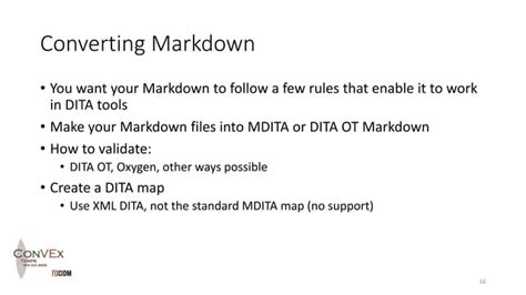Integrating Markdown Into A Dita Workflow Ppt