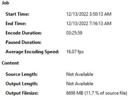 Hand Break 4k H265 Encoding Size And Encode Time Varies Dramatically
