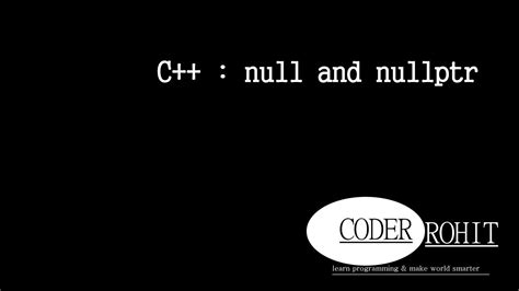 C Null And Nullptr Youtube