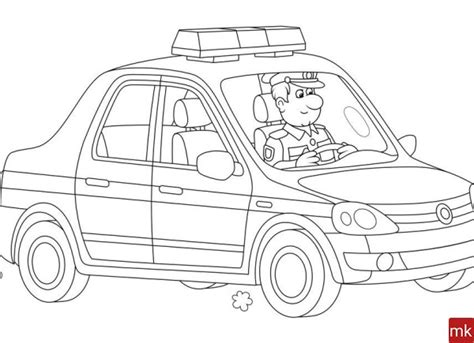 عکس ماشین پلیس برای رنگ آمیزی