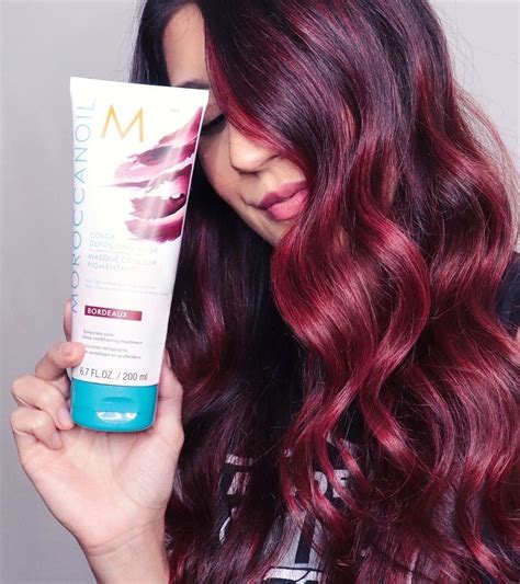 Embrace Fall With Moroccanoils Bordeaux Color Depositing Mask Purple