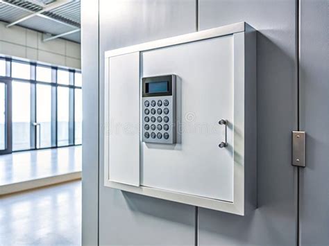 A Technician Configuring A Secure Access Control Panel In A Server Room Generative Ai Stock