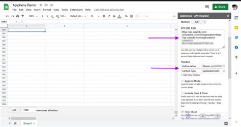 Connect Calendly To Google Sheets API Integration Apipheny