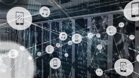 Animation Of Network Of Connections On Dark Green Background Stock Footage Video Of Light