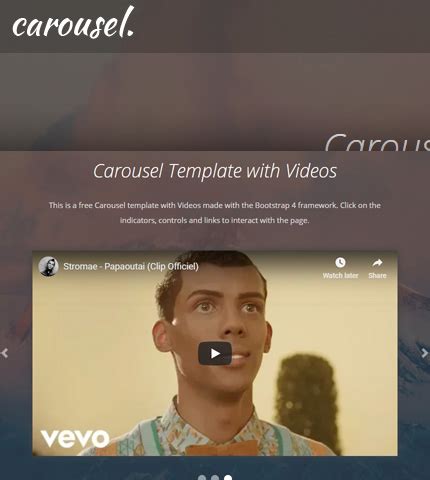 Bootstrap Carousel With Videos How To Template AZMIND
