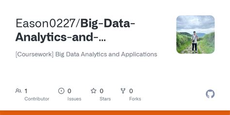 Github Eason0227 Big Data Analytics And Applications [coursework