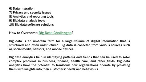 Ppt Top Challenges Of Big Data And How To Overcome Them Powerpoint