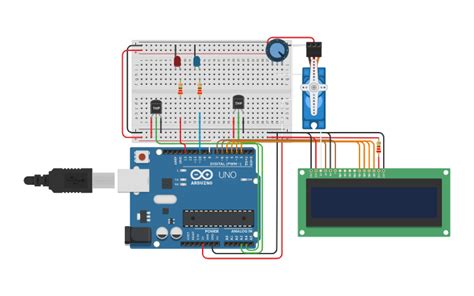 Circuit Design Automatic Room Temperature Controller Tinkercad