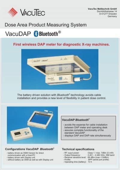 First Wireless Dap Meter For Diagnostic X Ray Machines