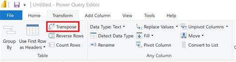 How To Transpose A Table In Power BI With Example