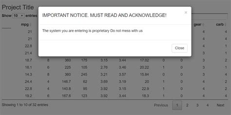 R Shinybs Modal Pop Up Stopped Working And Cant Make It To Work With Shiny Server Stack Overflow