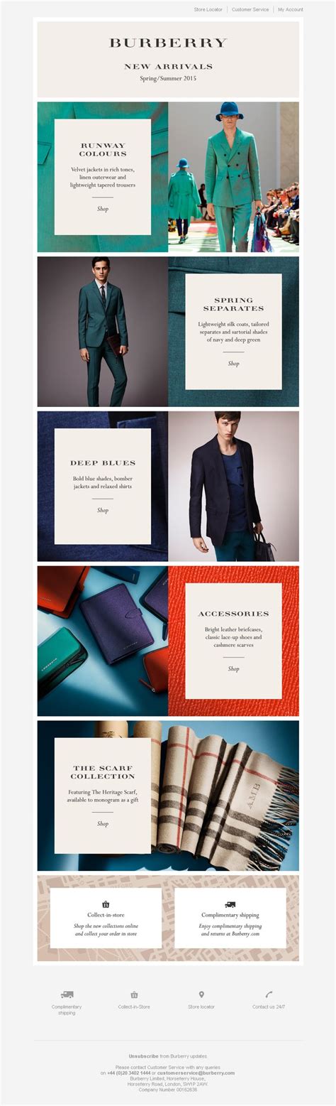 Burberry The Layout Colors Use Of Textures And Consistency In