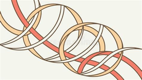 Abstract Interlocking Rings Design Vector Design Generative Ai Stock