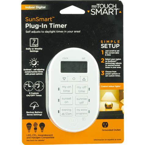 Mytouchsmart Indoor Plug In Digital Timer Sunsmart Simple Setup 1 Ct Shipt
