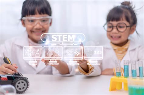 Stem 교육 개념 Stem 과학 기술 공학 수학 과학 기술 기술 교육 개념입니다 과학에 대한 스톡 사진 및 기타 이미지