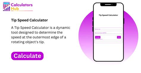 Tip Speed Calculator Online