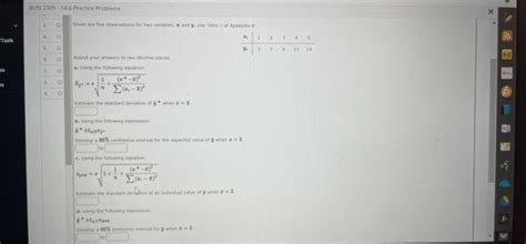 solved tools ps busi 2305 14 6 practice problems 1 o green