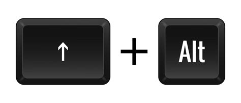 premium vector shift alt key combination keyboard control computer