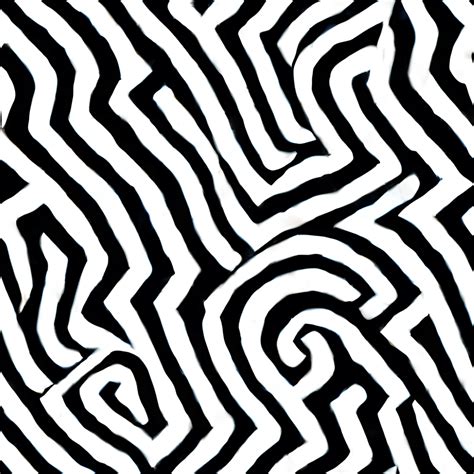 Abstract Geometric Repeating Pattern In Tim Burton Style · Creative Fabrica