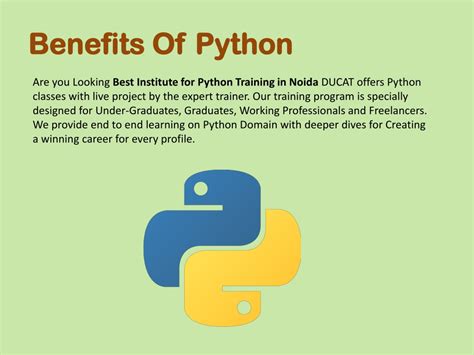 PPT Benfits Of Python PowerPoint Presentation Free Download ID 11101542