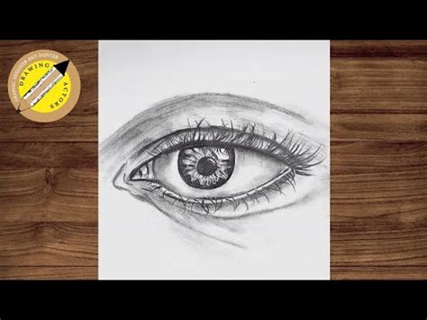 How To Draw A Realistic Drawing Easiest Eye Drawing Tutorial Easy