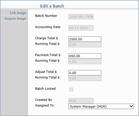 Edit A Batch