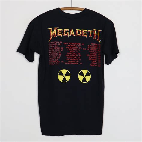 1990 Megadeth Rust In Peace Tour Shirt Wyco Vintage