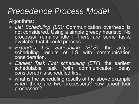 Ppt Summary For Chapter 5 Distributed Process Scheduling Powerpoint