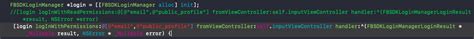 Ios Fbsdkloginmanager Via Cocapods No Visible Interface Stack