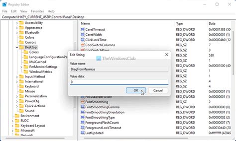 Enable Or Disable Drag Maximized Window In Windows 11 10