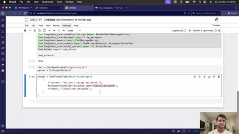 How To Build Chatbot Using Langchain Part 5 Handling Large Message History Youtube